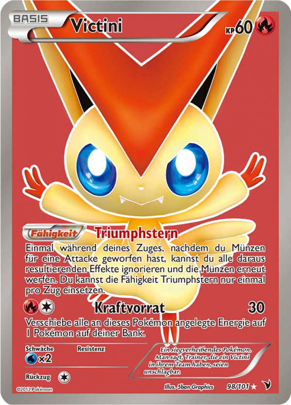 Victini 98/101 - Wert, Bild & Seltenheit | Pokemonkarte.de