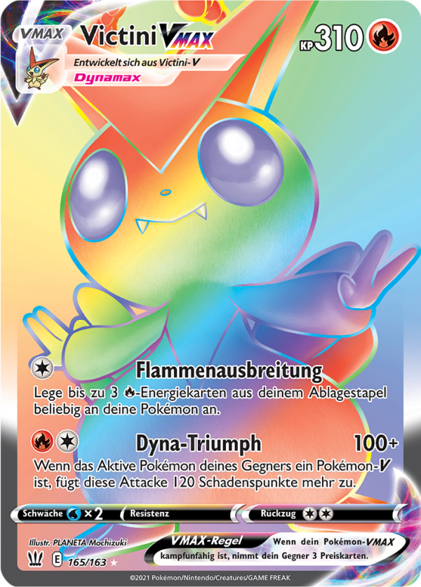 Victini VMAX 165/163 - Wert, Bild & Seltenheit | Pokemonkarte.de