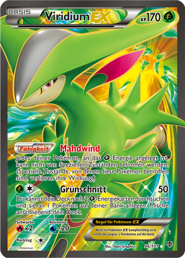 Viridium-EX 96/101 - Wert, Bild & Seltenheit | Pokemonkarte.de