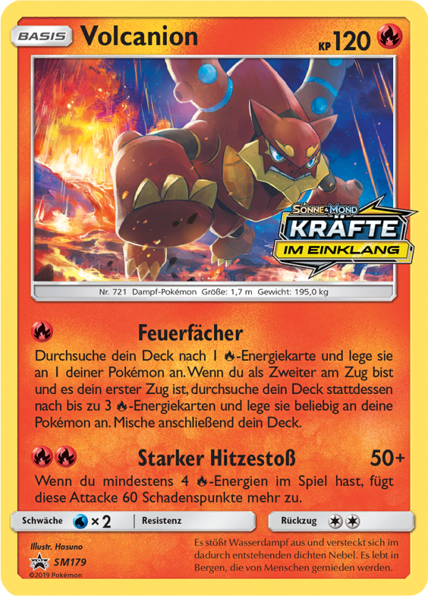 Volcanion – Pokemonkarte