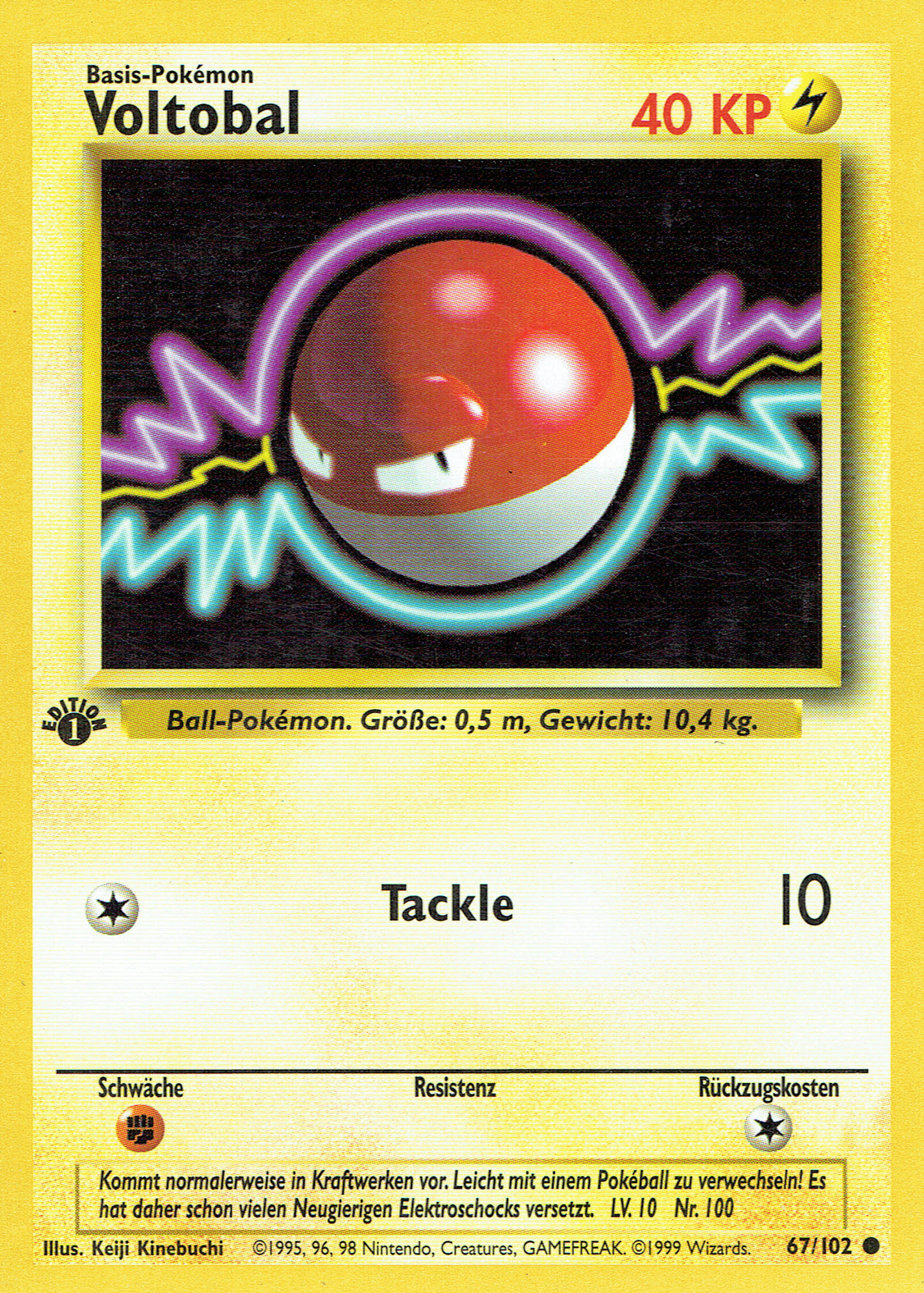 Voltobal 67/102 - Wert, Bild & Seltenheit | Pokemonkarte.de