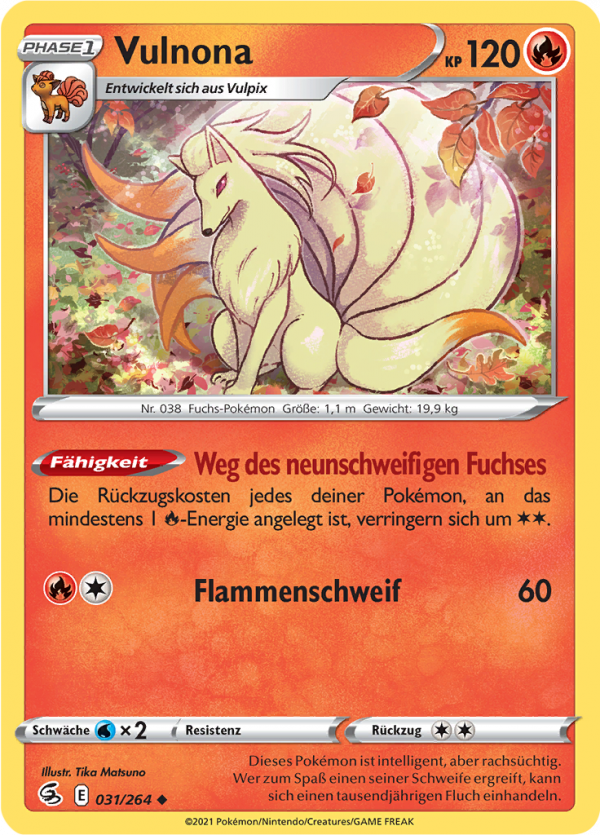 Vulnona 031/264 - Wert, Bild & Seltenheit | Pokemonkarte.de