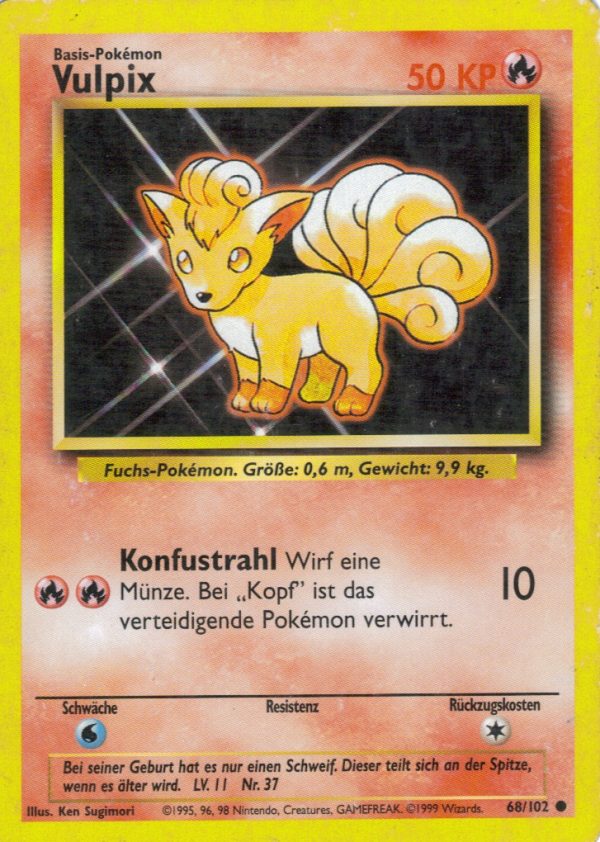 Vulpix 68/102 - Wert, Bild & Seltenheit | Pokemonkarte.de