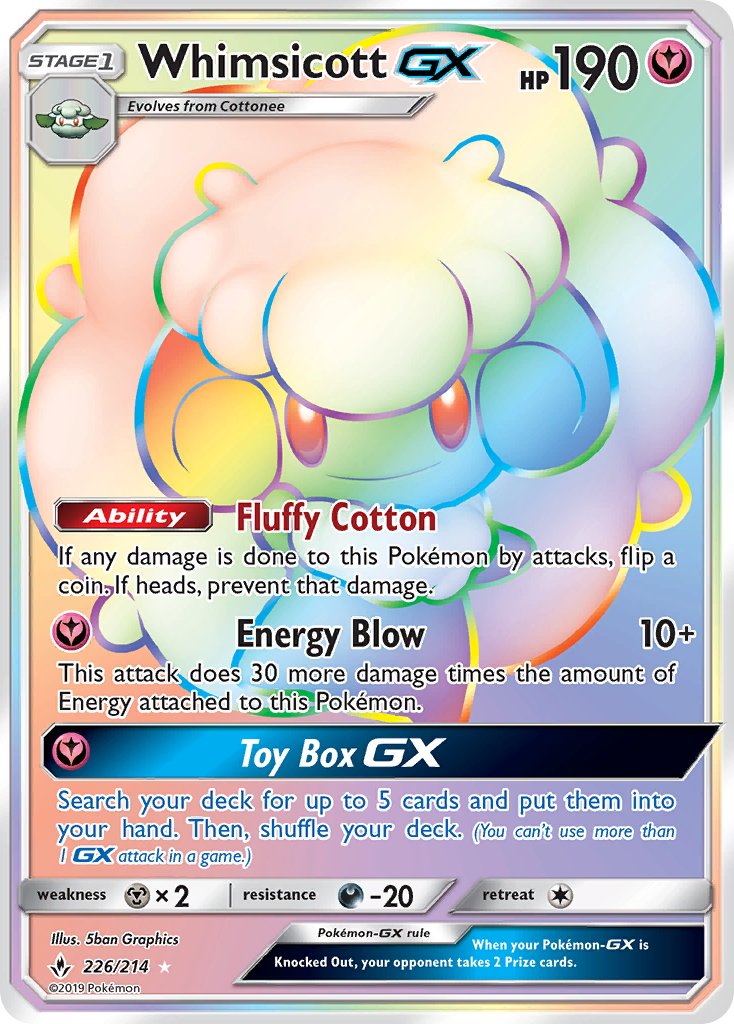Whimsicott-GX 226/214 - Wert, Bild & Seltenheit | Pokemonkarte.de