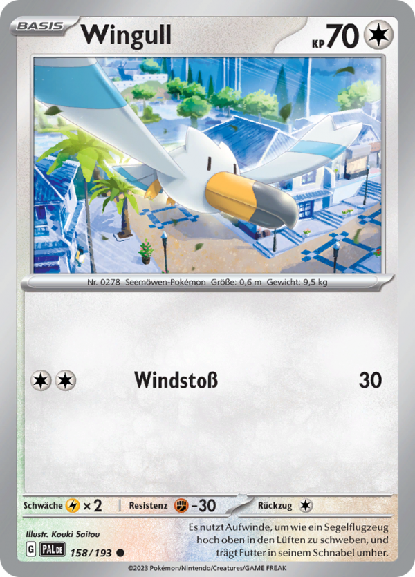 Wingull 158/193 - Wert, Bild & Seltenheit | Pokemonkarte.de
