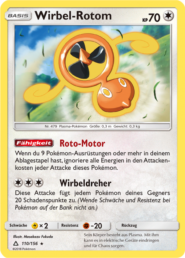 Wirbel-Rotom 110/156 - Wert, Bild & Seltenheit | Pokemonkarte.de