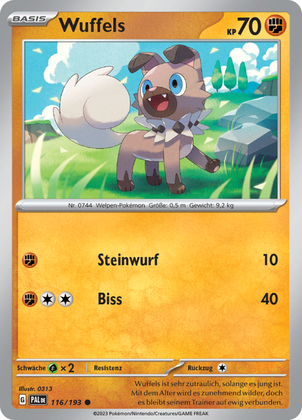 Wuffels 116/193 - Wert, Bild & Seltenheit | Pokemonkarte.de