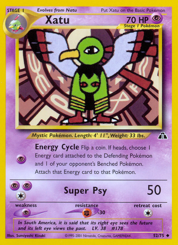 Xatu 52/75 - Wert, Bild & Seltenheit | Pokemonkarte.de