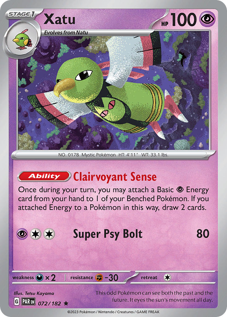 Xatu 072/182 - Wert, Bild & Seltenheit | Pokemonkarte.de