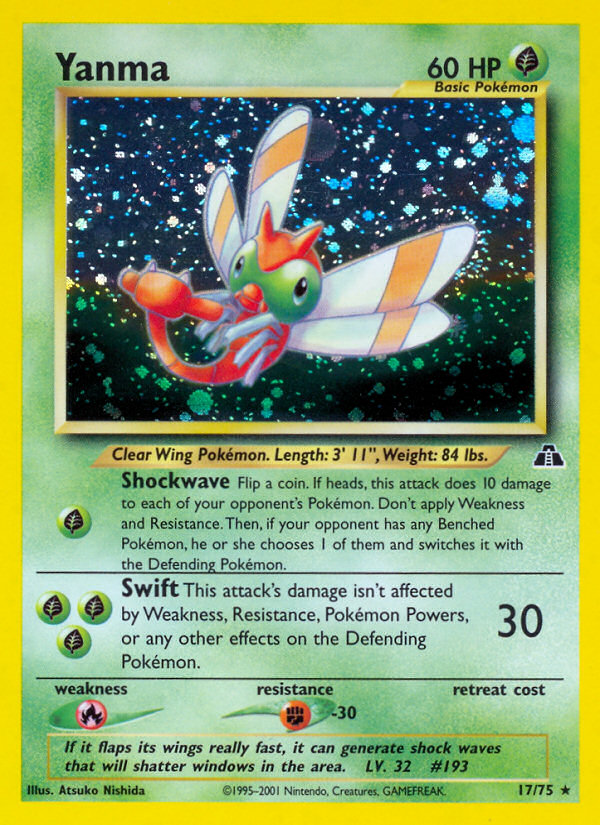 Yanma 17/75 - Wert, Bild & Seltenheit | Pokemonkarte.de