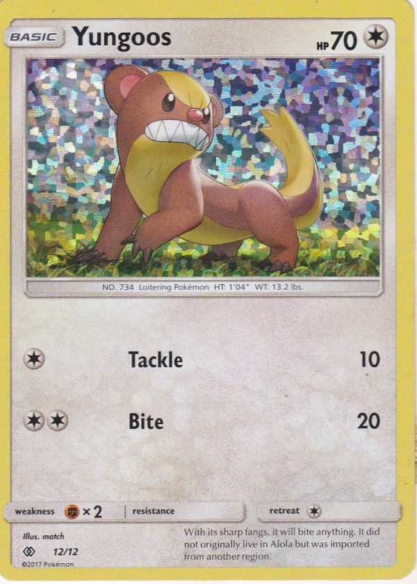 Yungoos 12/12 - Wert, Bild & Seltenheit | Pokemonkarte.de