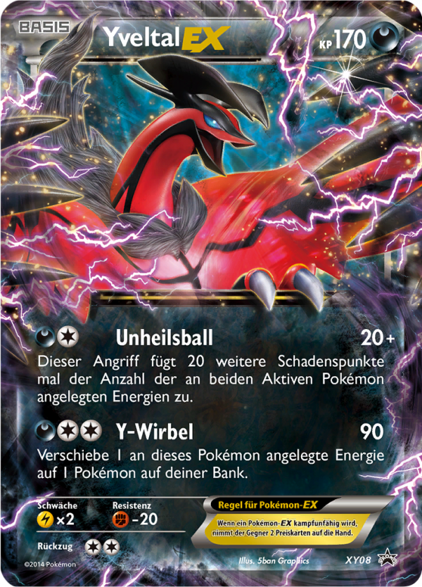 Yveltal-EX XY08 - Wert, Bild & Seltenheit | Pokemonkarte.de