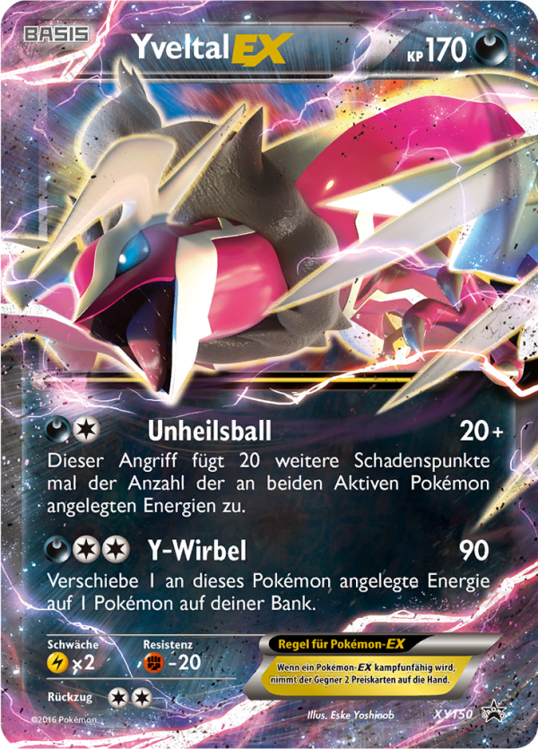 Yveltal-EX XY150 - Wert, Bild, Künstler & Seltenheit | Pokemonkarte.de