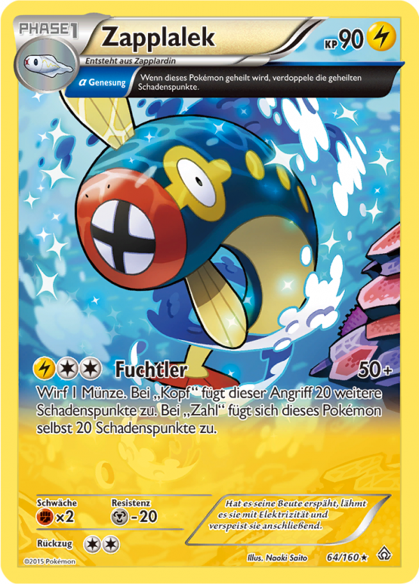 Zapplalek 64/160 - Wert, Bild & Seltenheit | Pokemonkarte.de