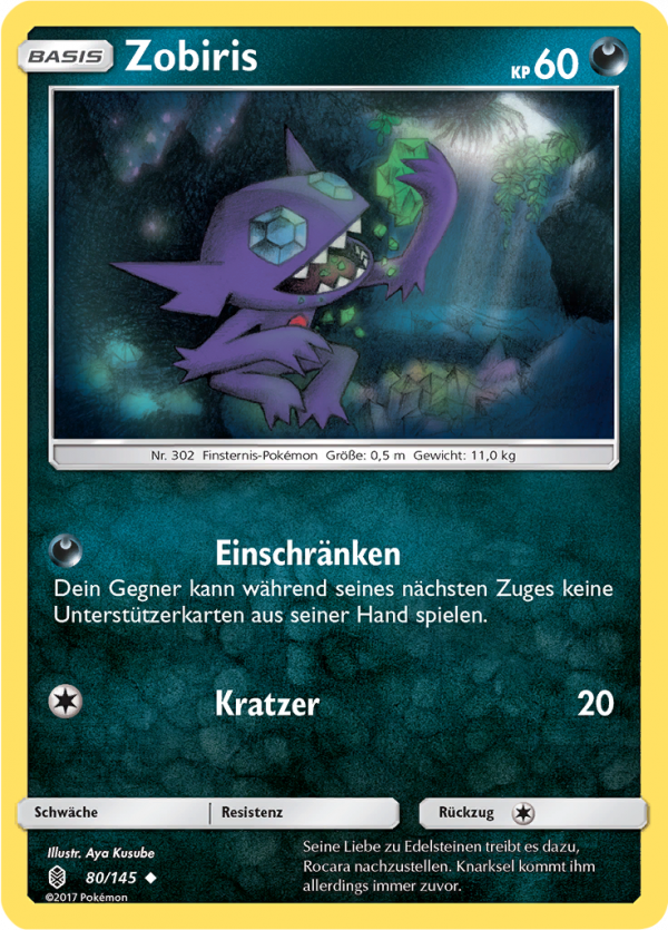 Zobiris 80/145 - Wert, Bild & Seltenheit | Pokemonkarte.de