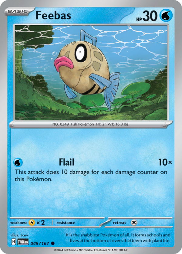 Feebas 049/167 - Wert, Bild & Seltenheit | Pokemonkarte.de