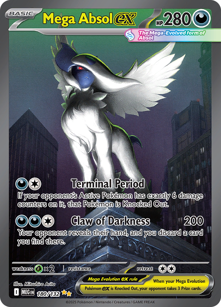 Mega Absol ex 180/132 - Wert, Bild & Seltenheit | Pokemonkarte.de